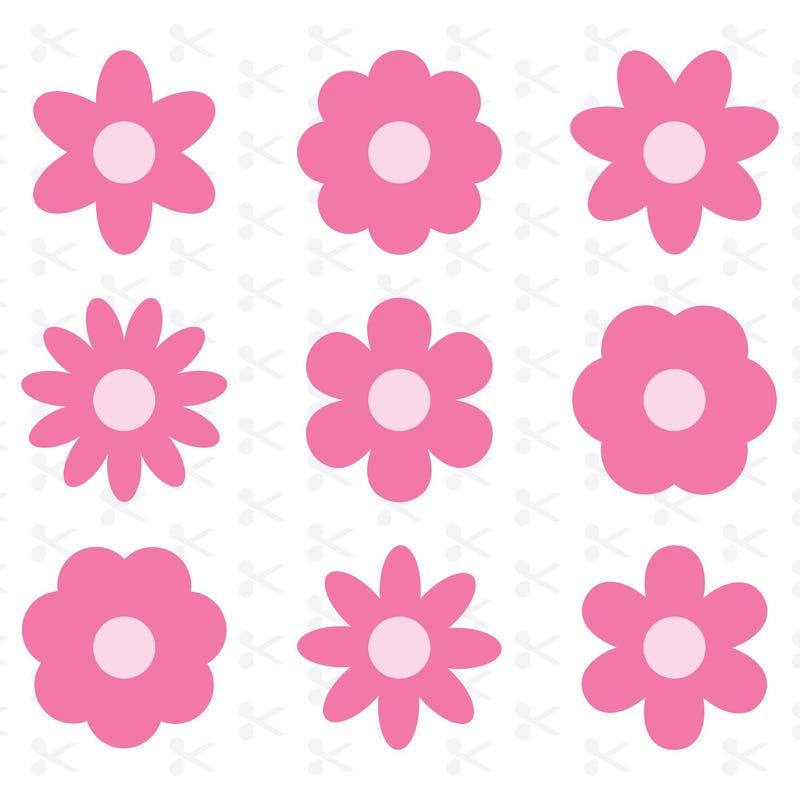 Flower Svg Die Cut Shape - Etsy