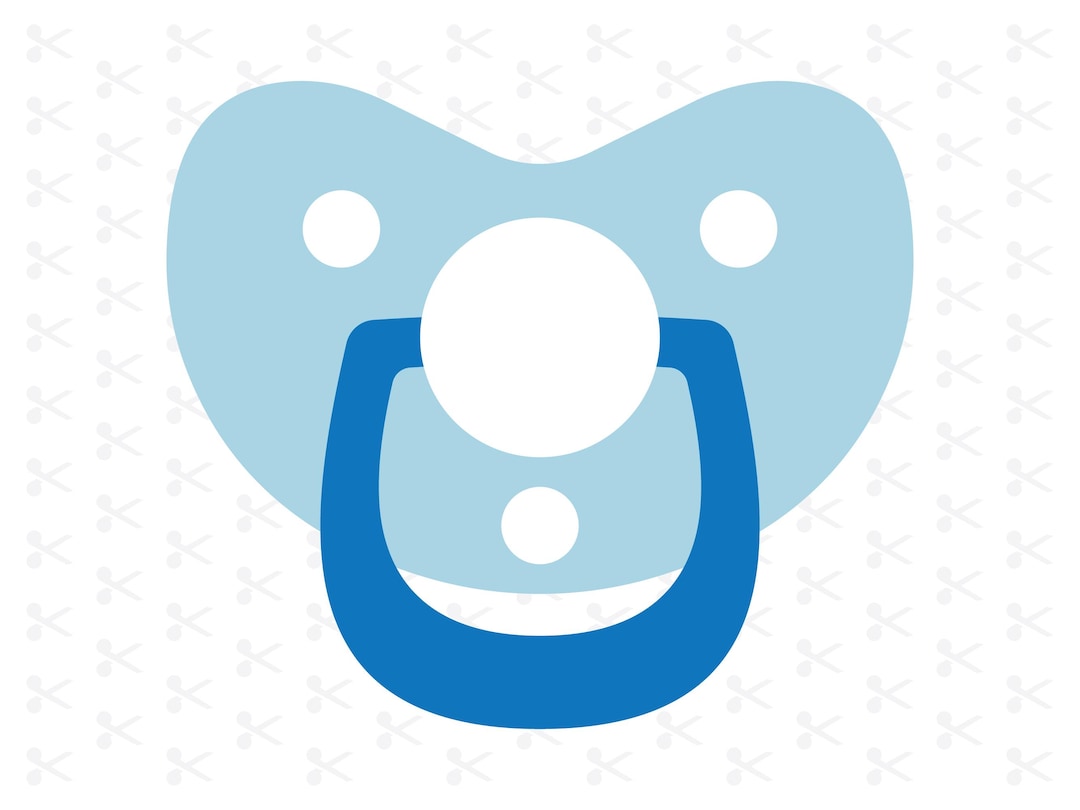 Cute Baby Binky Svg Png Jpg Eps Pdf Dxf Ai / Pacifier / Blue Binkie ...
