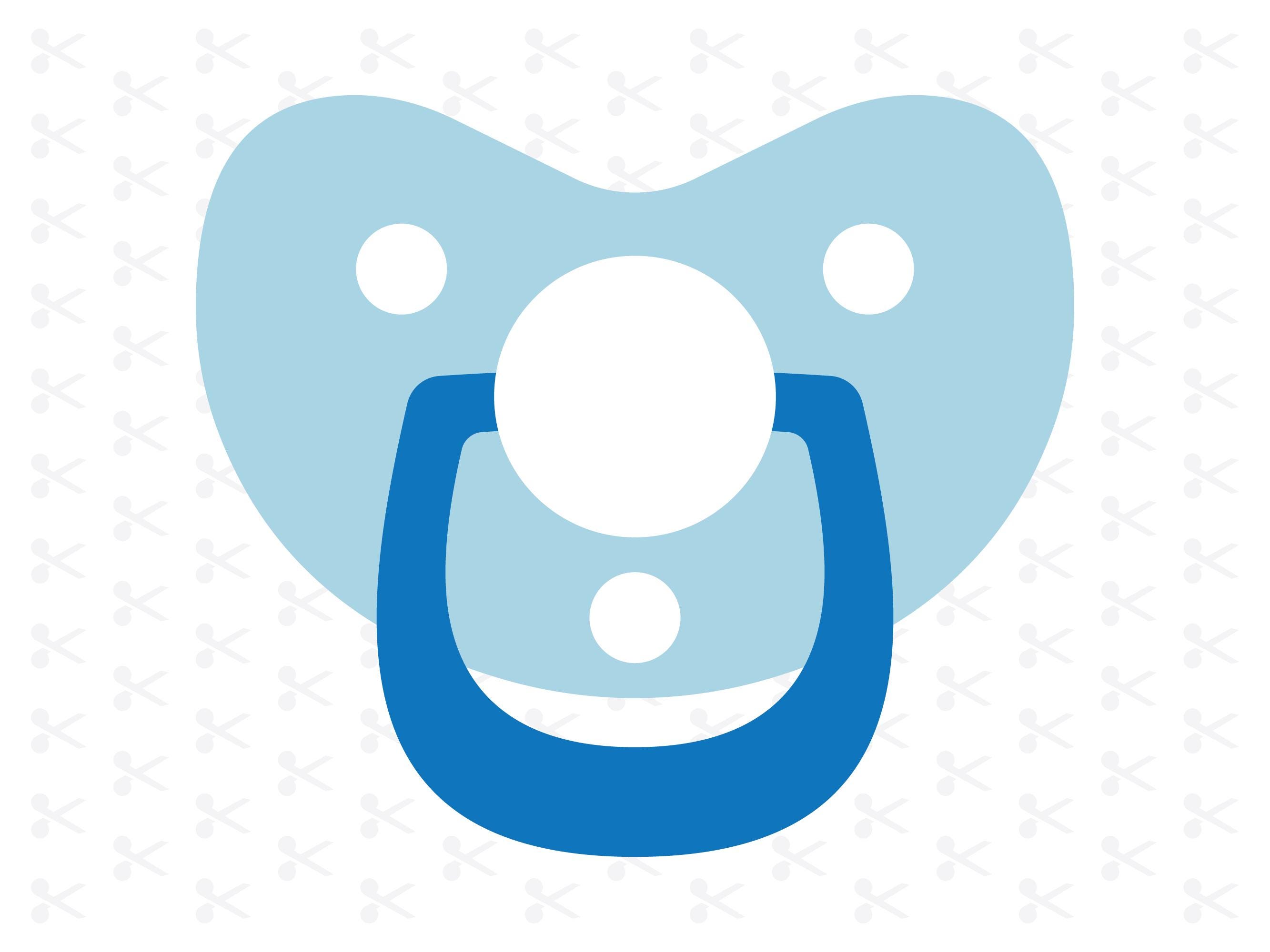 Cute Baby Binky Svg Png Jpg Eps Pdf Dxf Ai / Pacifier / Blue Binkie ...