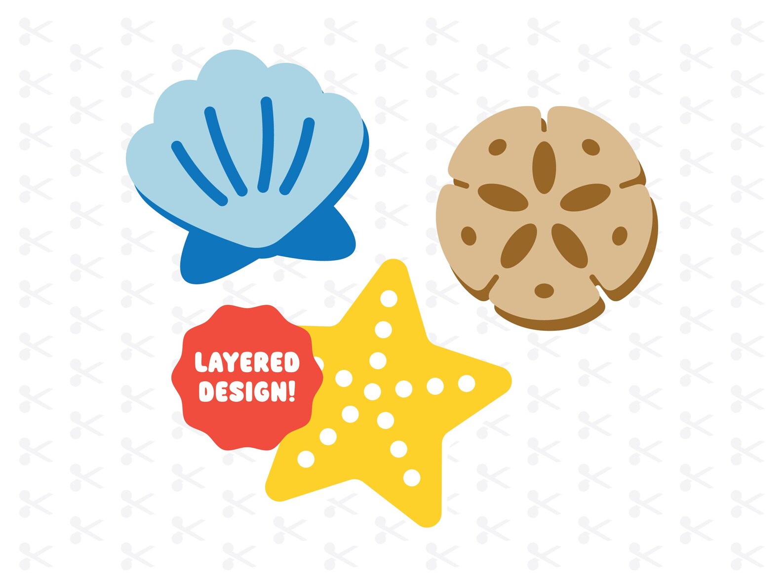 Seashells Svg Png Jpg Eps Pdf Dxf Ai / Beach Shells / Sand Dollar ...