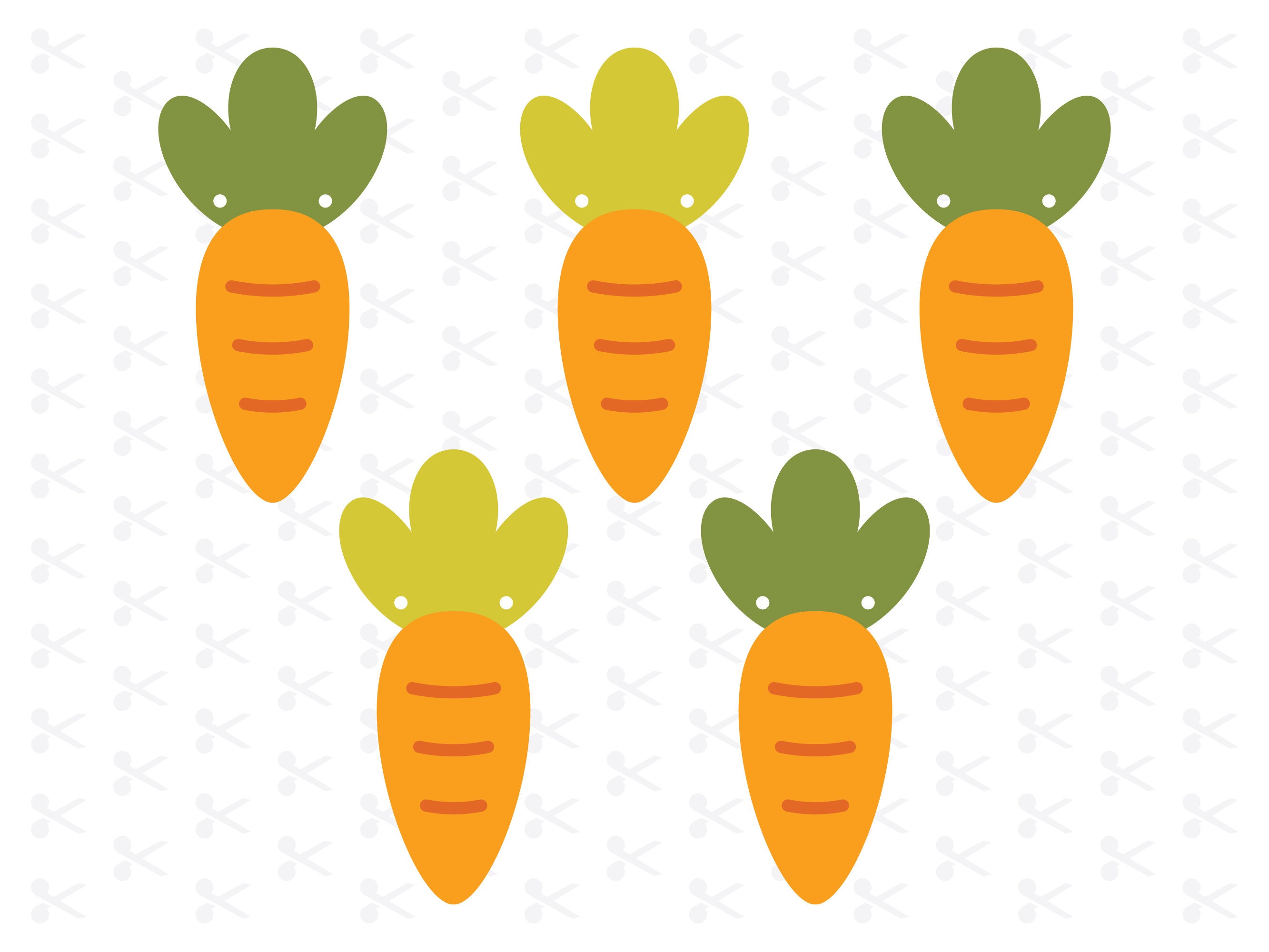 Carrot Banner SVG / Carrot Garland SVG / Carrot SVG / Silhouette Cut ...
