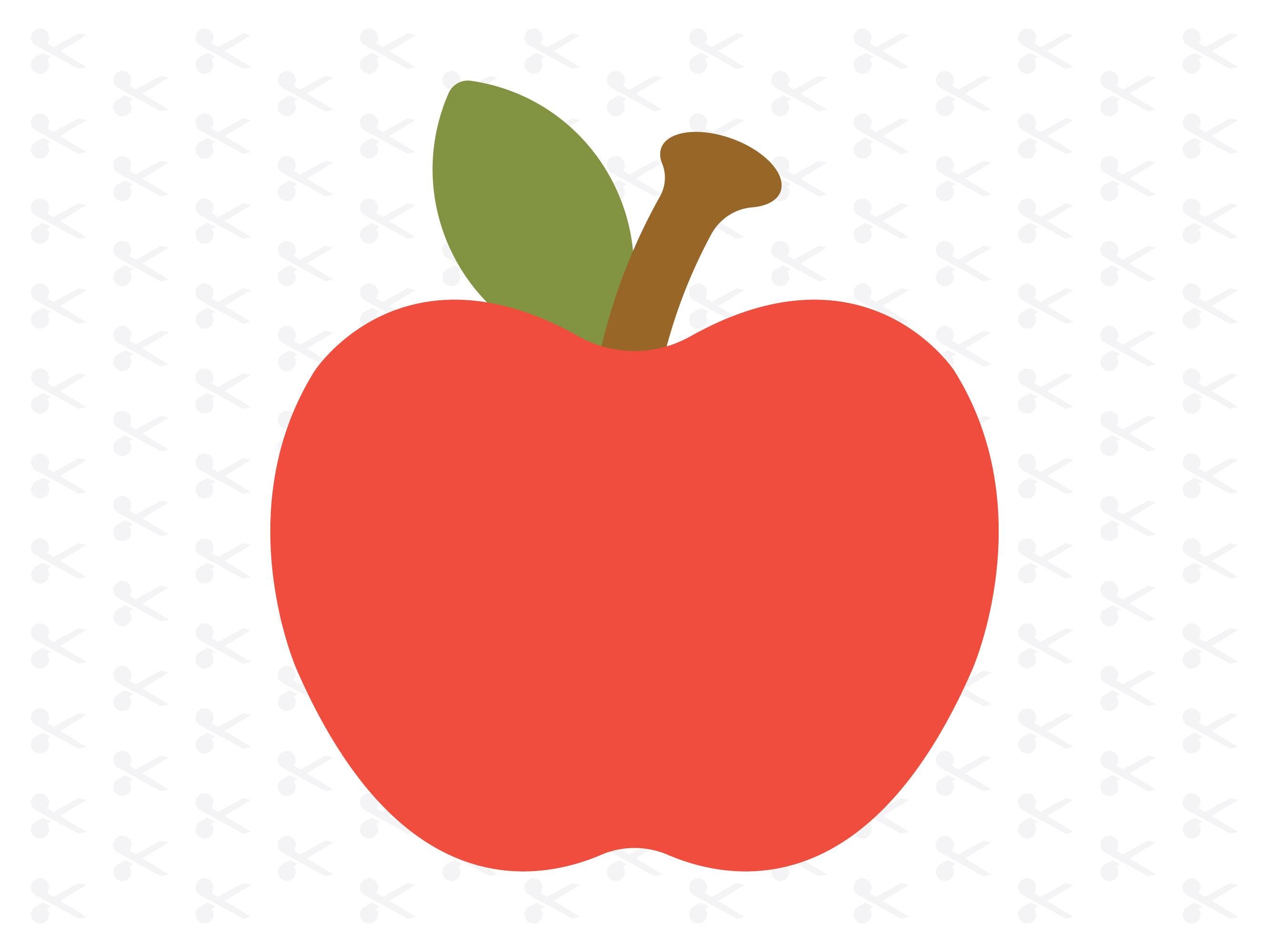 Cute Apple Svg Png Jpg Eps Pdf Ai / Teacher Apple / Red Apple / Simple ...