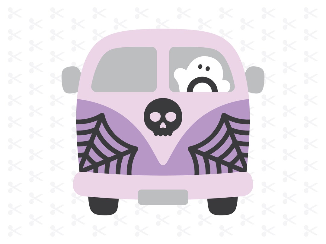 Spooky Van Svg Png Jpg Eps Ai / Retro Bus / Hippie Halloween / Van Cut ...