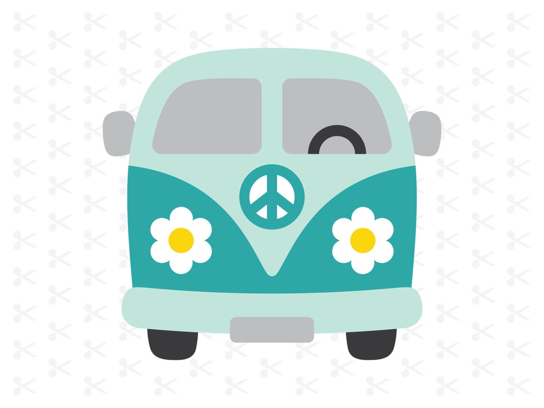 Groovy Van Svg Png Jpg Eps Ai / Hippie Van / Retro Bus / Daisy Van ...