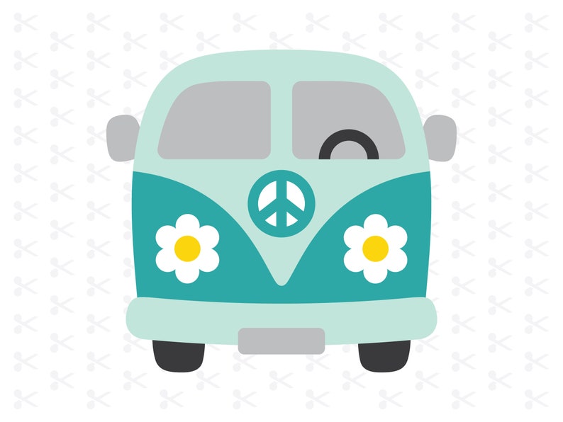 Groovy VW Van Svg Png Jpg Eps Ai / Retro Bus / Daisy Van / Van - Etsy ...