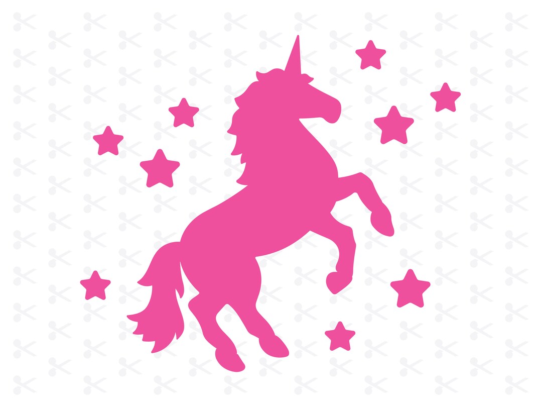 Unicorn Outline Svg Eps Png Dxf Jpeg Ai / Magical Unicorn / Unicorn ...