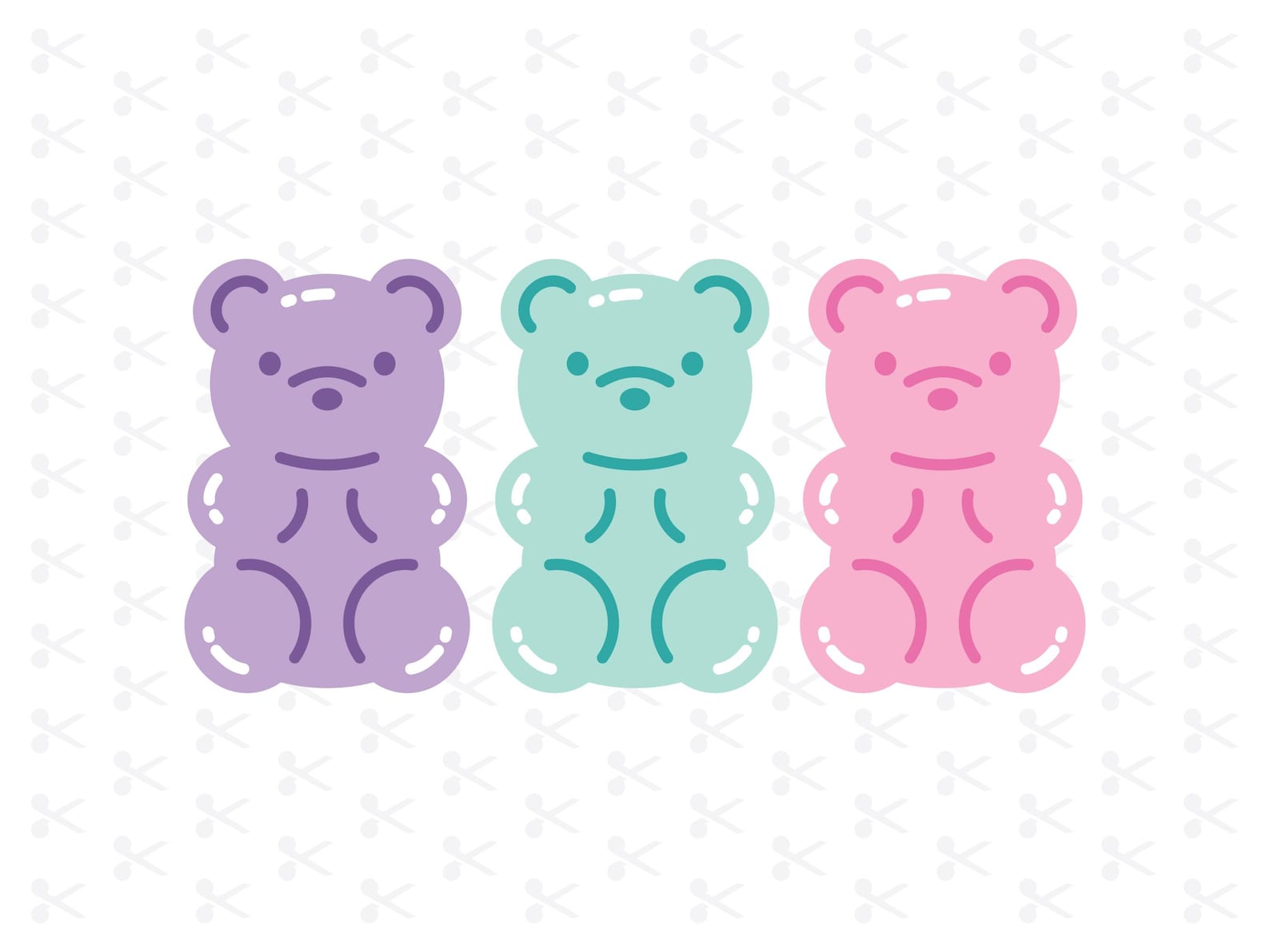 Gummy Bear Svg Png Jpg Eps Pdf Ai / Cute Gummy Bears Candy / Clipart ...
