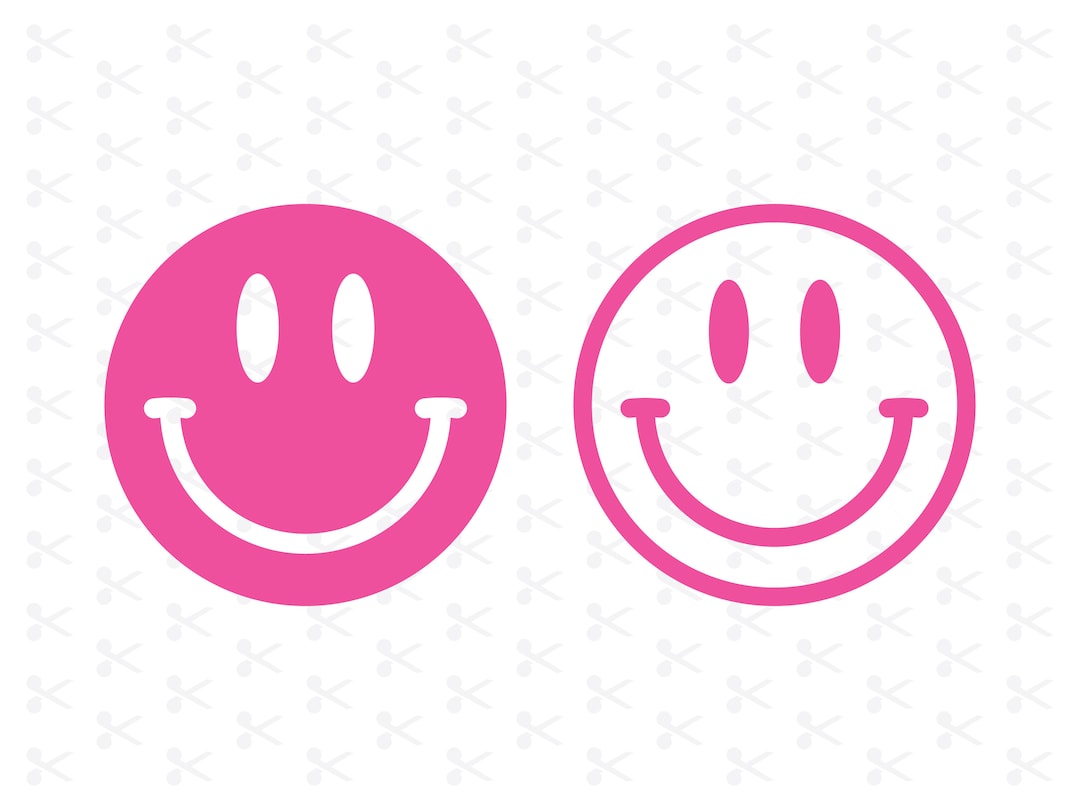 Smiley Face Svg Png Jpg Eps Pdf Ai / Pink Smiley Face / Groovy Smiley ...