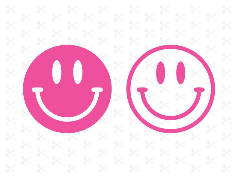 Smiley Face Svg Png Jpg Eps Pdf Ai / Pink Smiley Face / Groovy Smiley ...