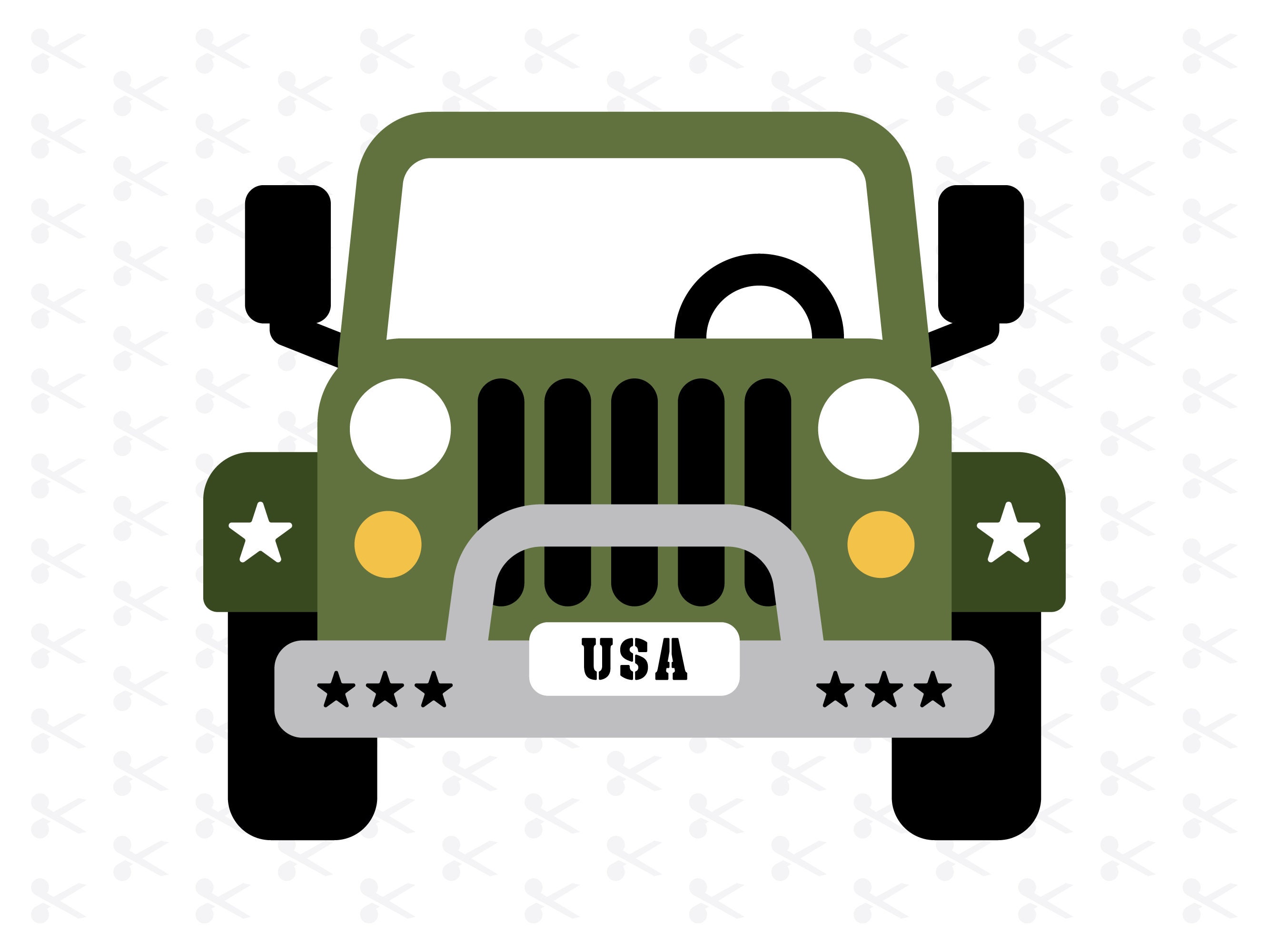 Vintage Army Jeep Svg Png Jpg Eps Pdf Ai Dxf / Military Jeep / Retro ...