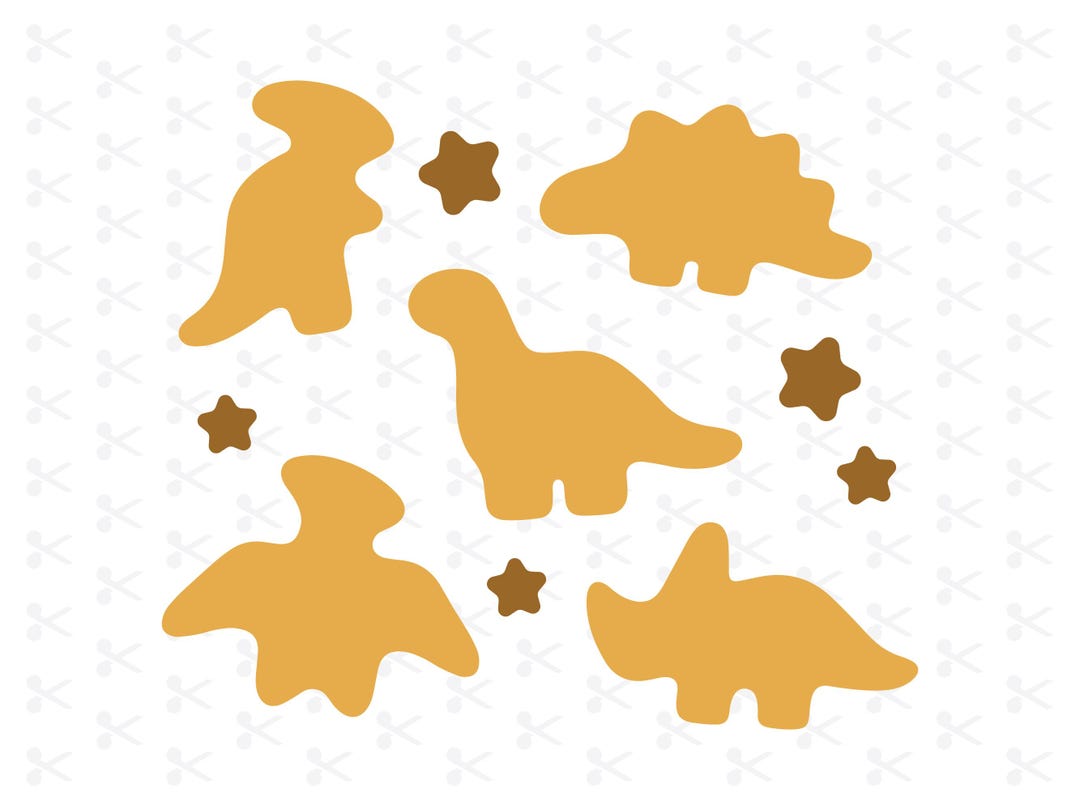 Dino Nuggets Svg Png Jpg Eps Pdf Ai Dxf / Dinosaur Chicken Nuggets ...