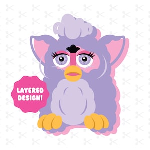 Furby Svg Png Jpg Eps Pdf Ai Dxf / 90s Toy / Layered Cut File / Retro ...