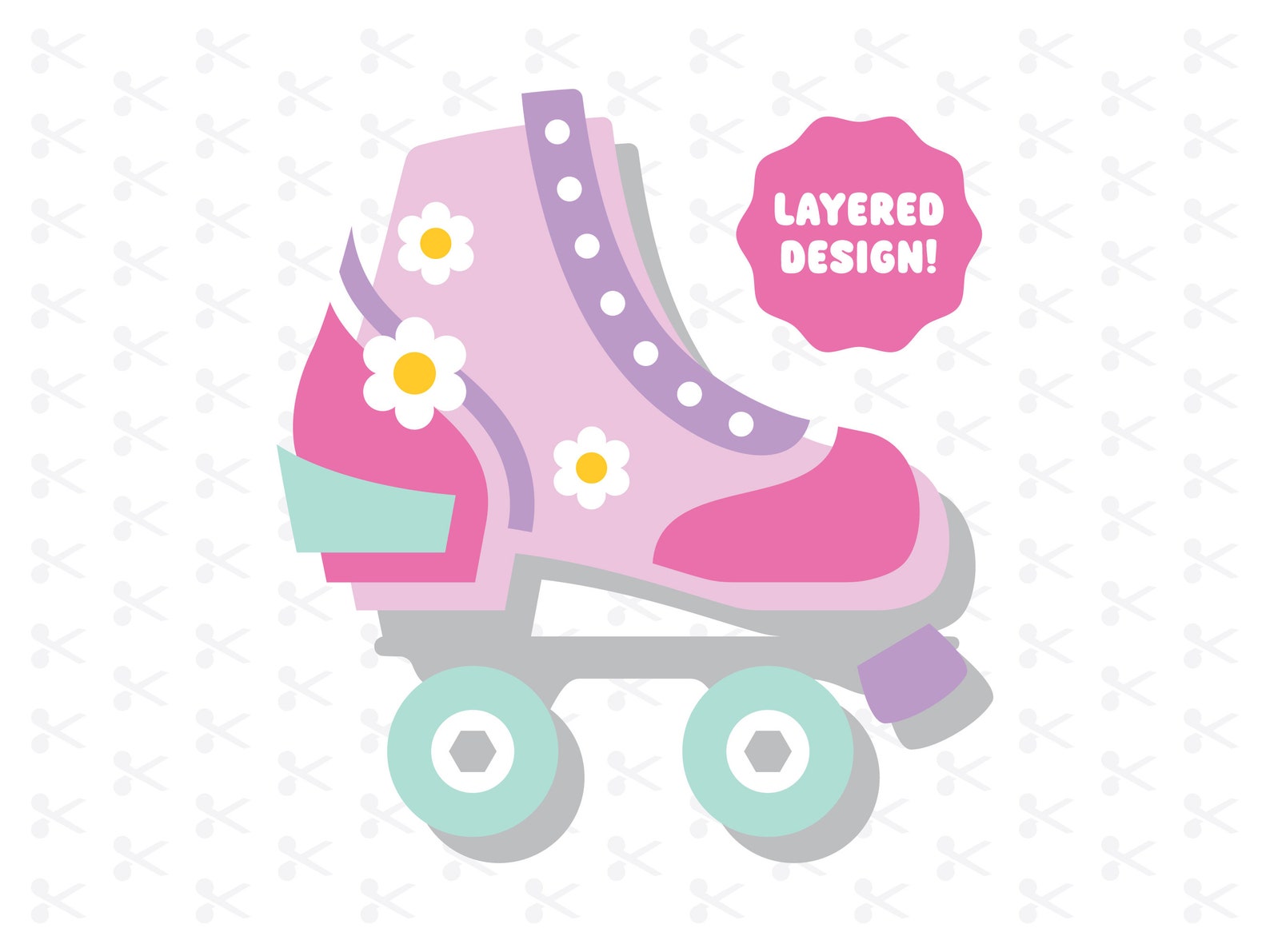 Groovy Roller Skate Svg Png Jpg Eps Ai / Retro Roller Skate / Roller ...