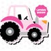 Pink Tractor Svg Png Jpg Eps Pdf Dxf Ai / Girls Tractor / Farm Girl ...
