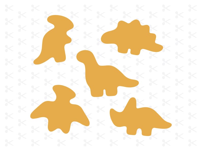 Dinosaur Chicken Nuggets Svg Png Jpg Eps Pdf Ai Dxf / Dino Nuggets ...