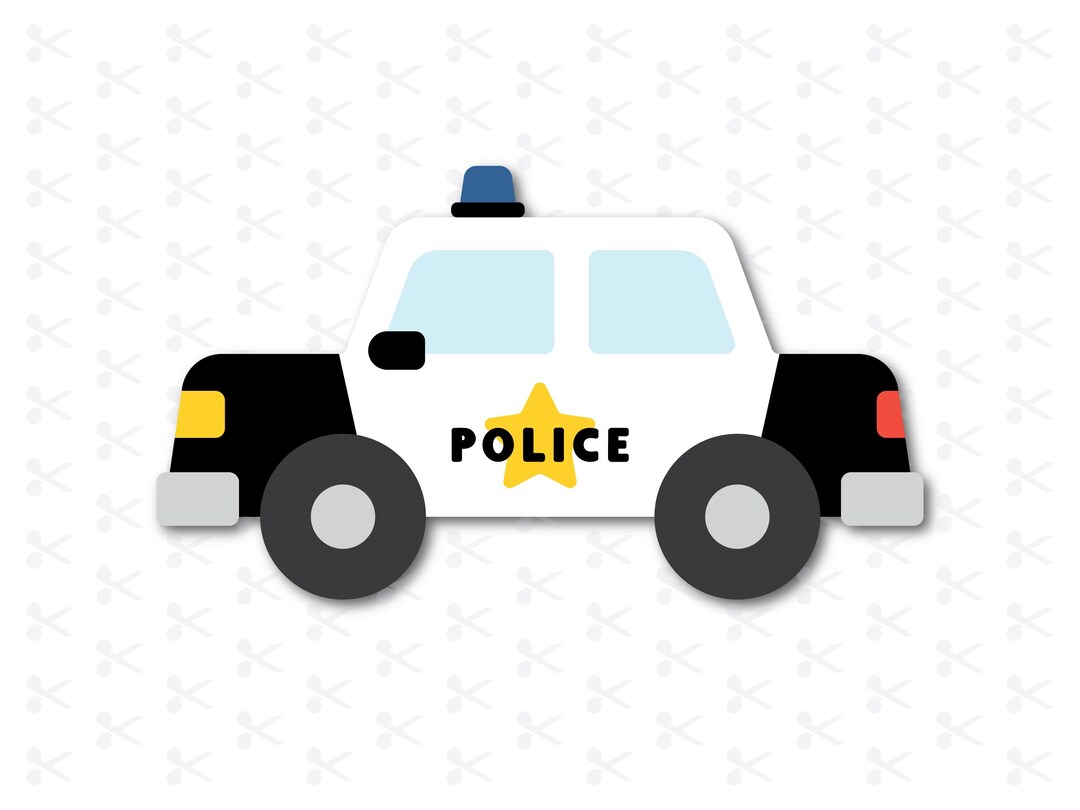 Cute Police Car Svg Png Jpg Eps Pdf Dxf Ai / Cop Car / Squad Car ...