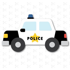 Cute Police Car Svg Png Jpg Eps Pdf Dxf Ai / Cop Car / Squad Car ...