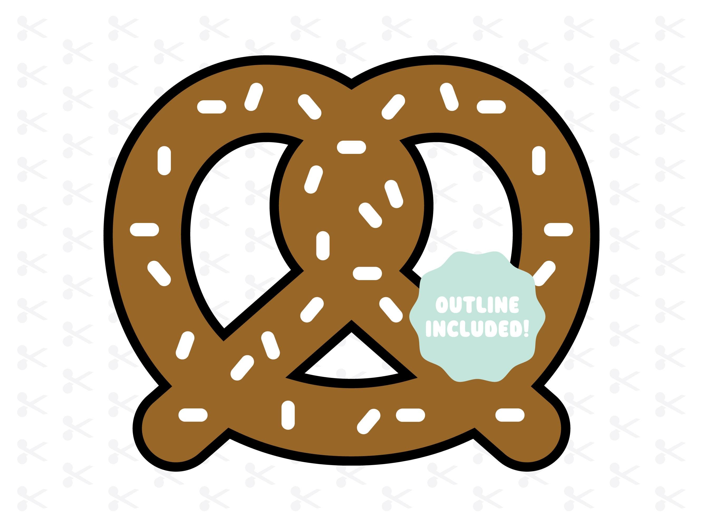 Cute Pretzel Svg Png Jpg Eps Pdf Ai / Salty Snack / Soft Pretzel ...