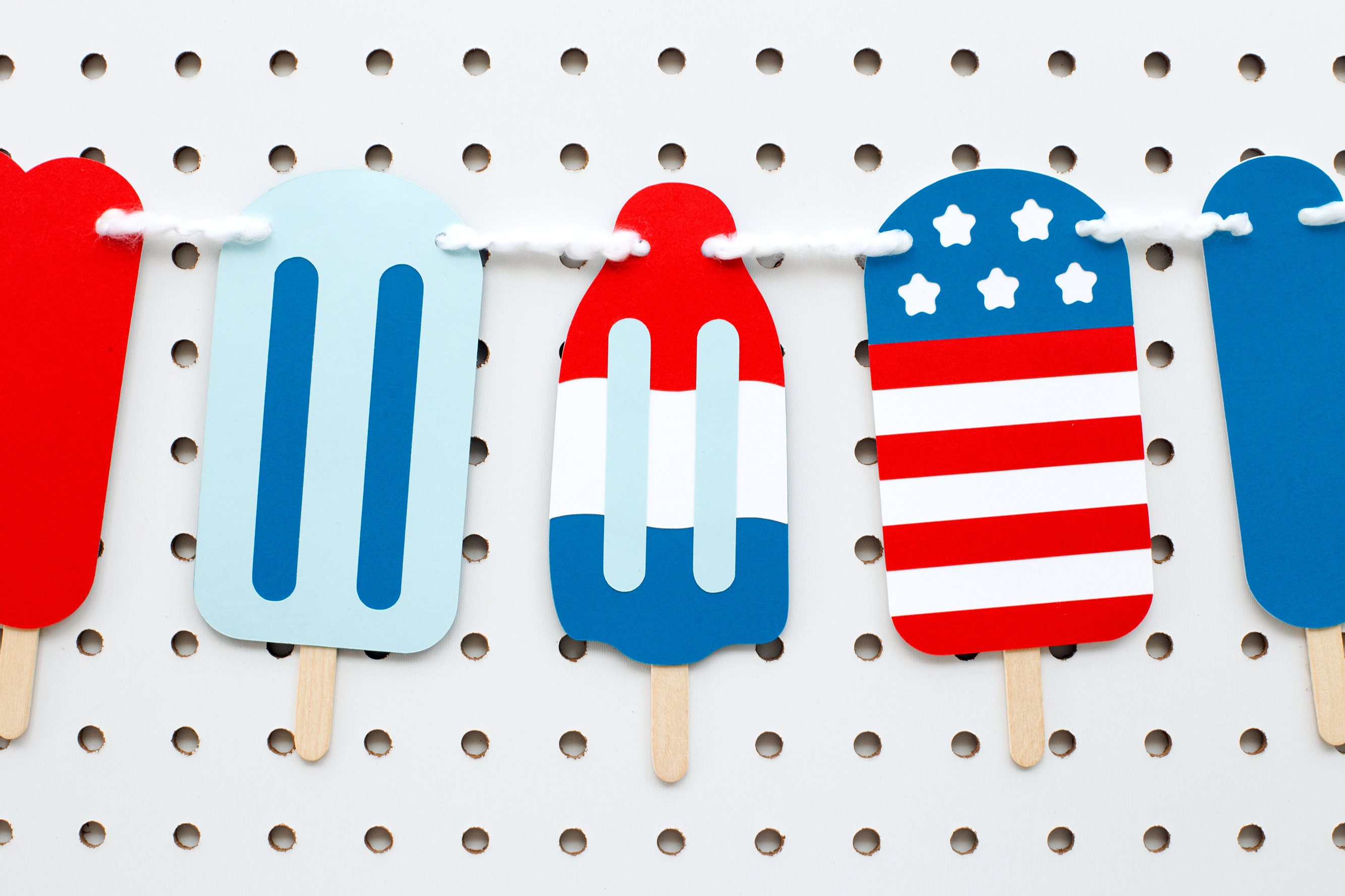 4th of July Popsicle Banner SVG / 4th of July Banner SVG / Fourth of ...