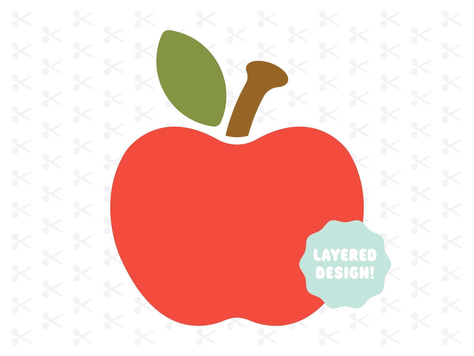 Cute Apple Svg Png Jpg Eps Pdf Ai / Teacher Apple / Red Apple / Simple ...