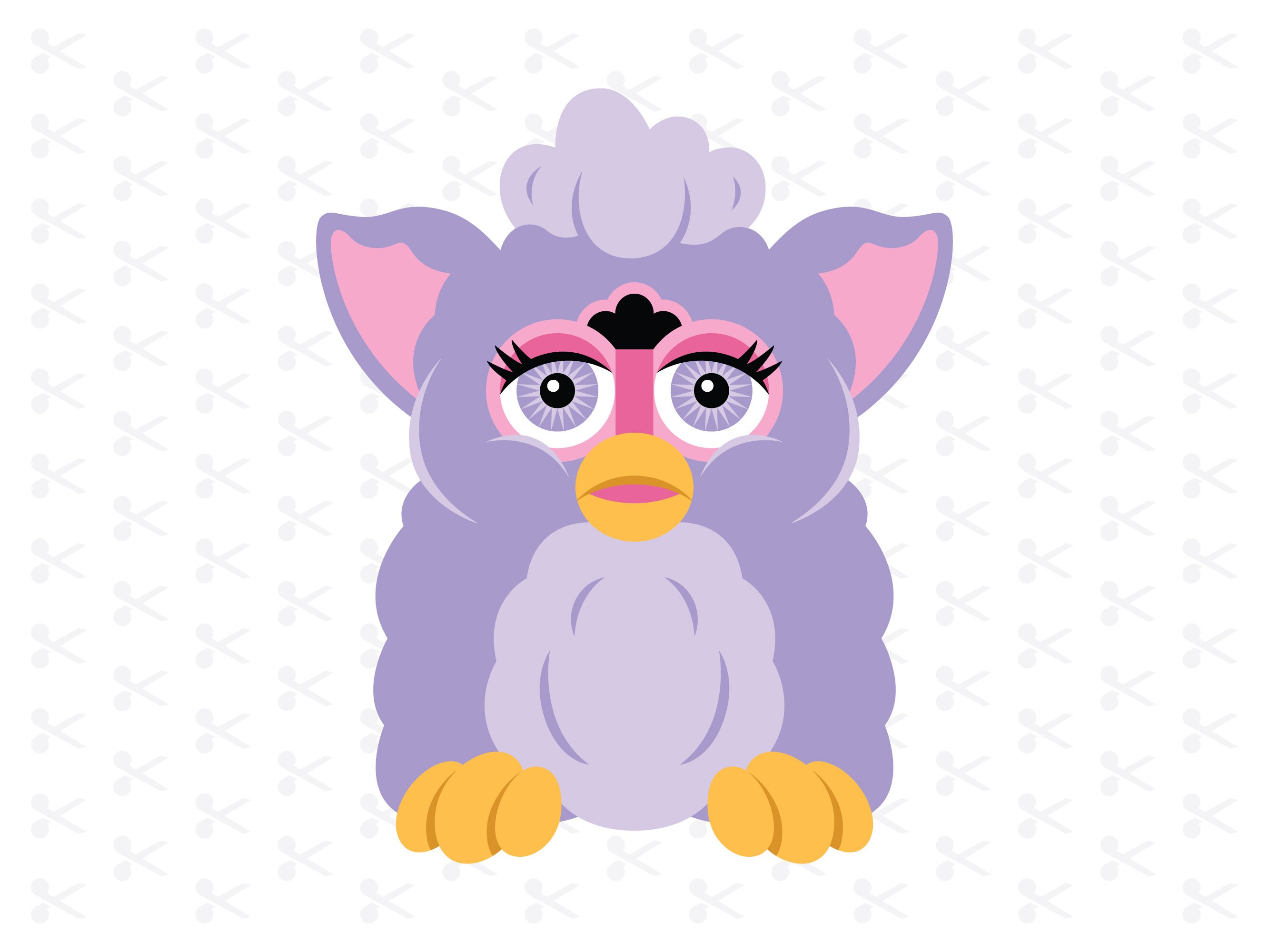 Furby Svg Png Jpg Eps Pdf Ai Dxf / 90s Toy / Layered Cut File / Retro ...