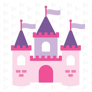 Princess Castle Svg Png Jpg Eps Pdf Ai / Layered Castle / Pink Magical ...