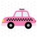 Pink Taxi Svg Png Jpg Eps Pdf Ai Dxf / New York Taxi Cab / Cute Taxi ...