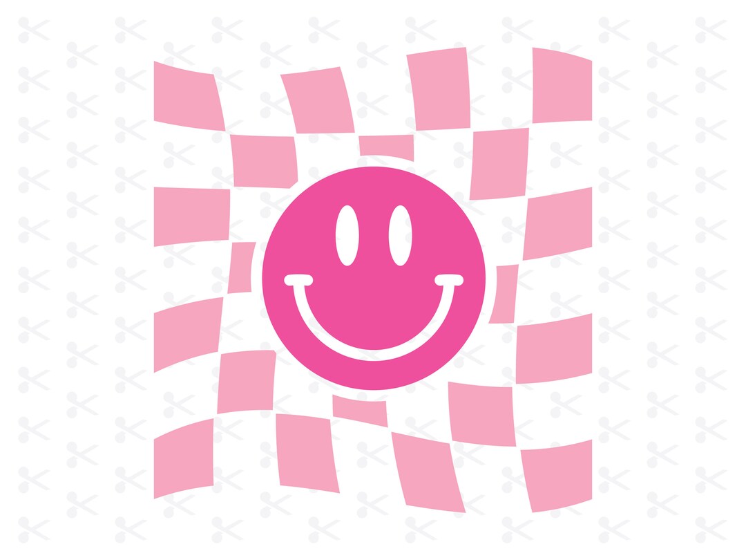Checkered Smiley Face Svg Eps Png Pdf Jpeg Ai / Checker Smiley Face ...