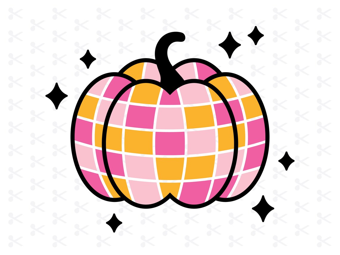 Disco Ball Pumpkin Svg Png Jpg Eps Ai / Groovy Halloween / Disco ...