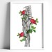 Femoral Iliac Muscle Leg Flower Human Anatomy Art Print Vintage ...