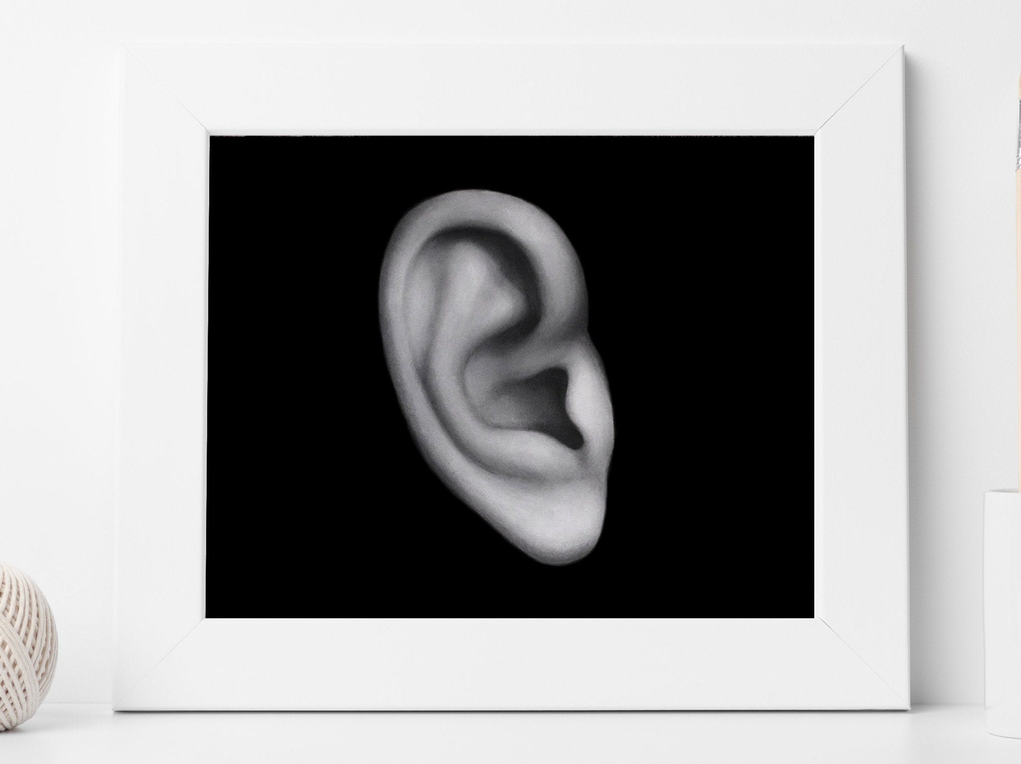 Audiology Ear Anatomy Painting Art Print - Etsy