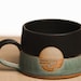 Sunset Ceramic Mug - Sunrise + Sunset Mugs - Black and Turquoise Mug ...
