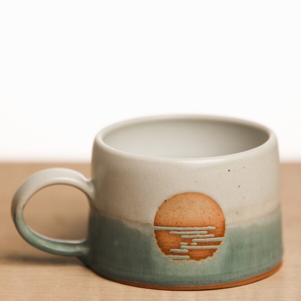 White Pottery Mug - Etsy