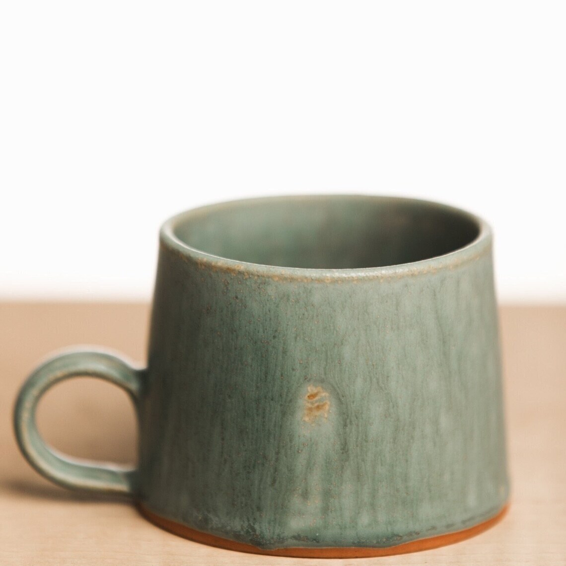 Solid Ceramic Mug Turquoise Ceramic Mug Pottery Mug Coffee Mug Ceramic ...