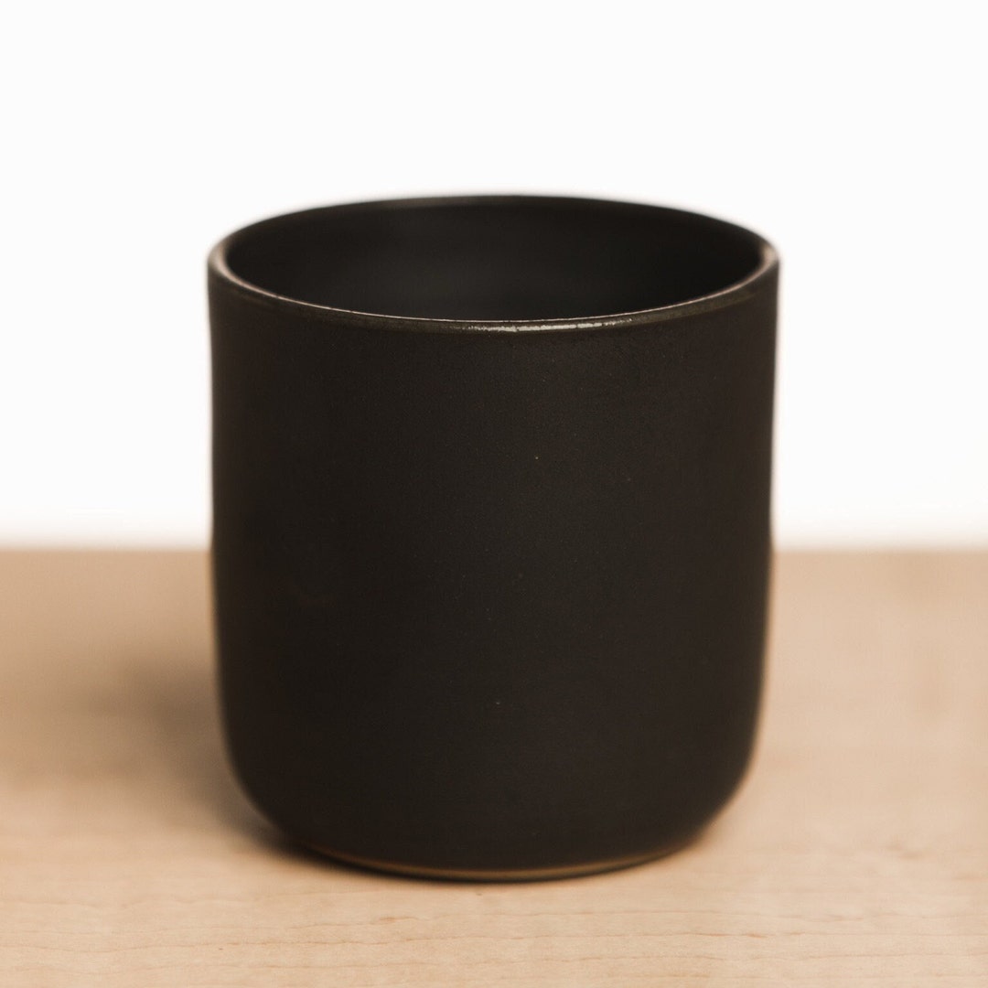 Solid Ceramic Cup - Black Ceramic Cup - Handmade Cup - Tea Cup - Desi ...