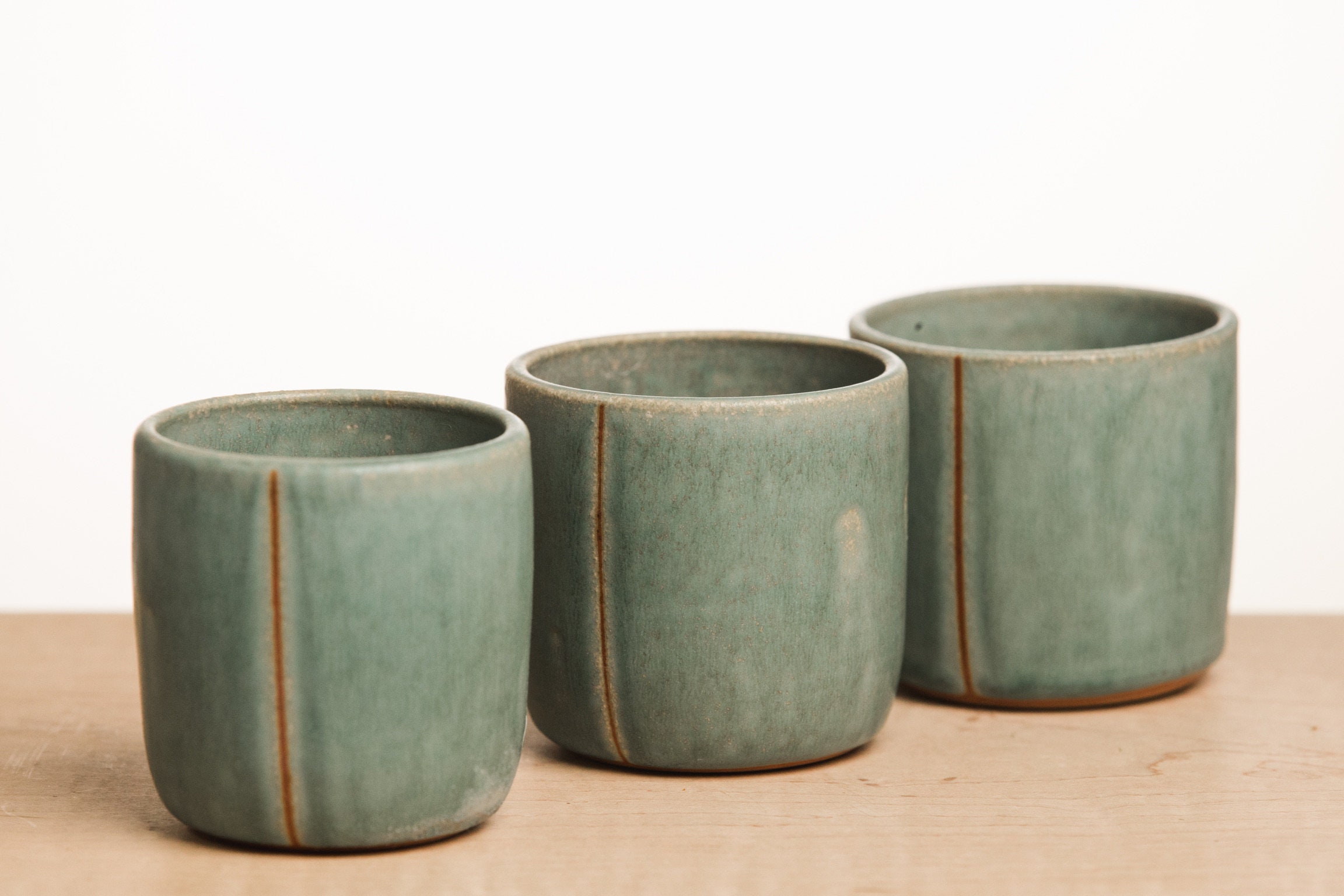 Linear Ceramic Cup Turquoise Linear Ceramic Cup Handmade Cup Tea Cup ...