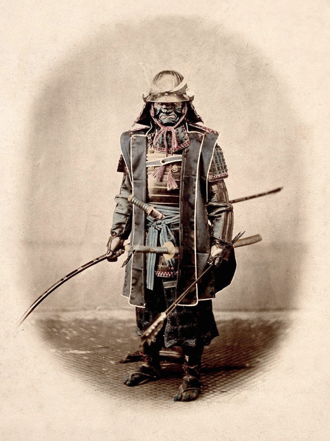 Vintage Japanese Art Photography, Samurai With a Bow FINE ART PRINT ...