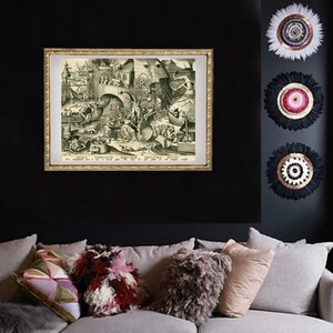 European Art, Antique Drawing, Pieter Bruegel the Elder Envy Invidia ...