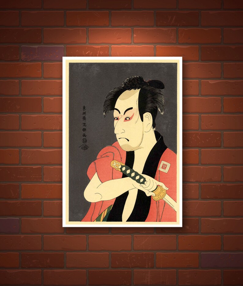 Kabuki Actor as Samurai FINE ART PRINT Japanese Samurai - Etsy