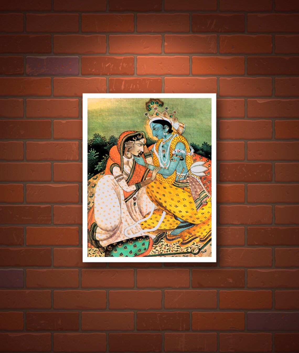 Indian Art Kama Sutra Illustration Fine Art Print Antique Etsy