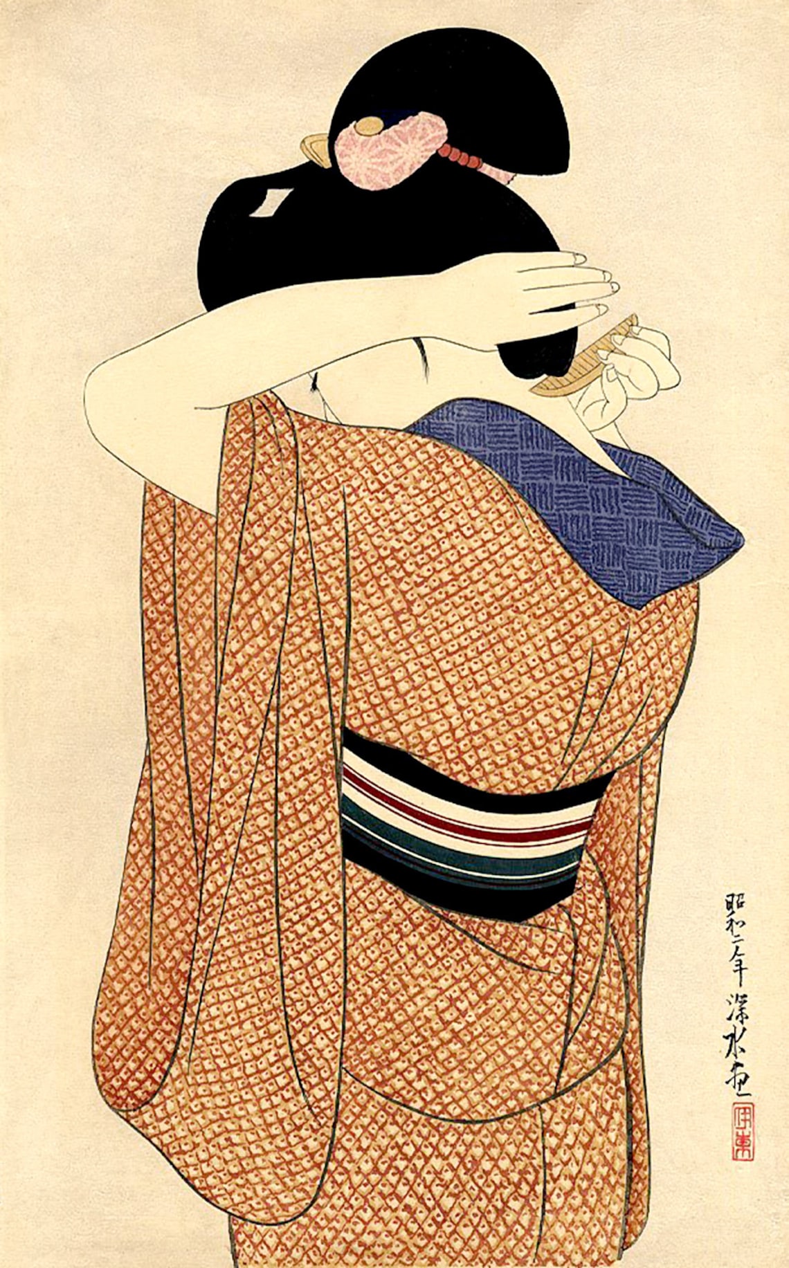 Japanese Woodblock Prints Geishas and Beauties Bijin-ga - Etsy