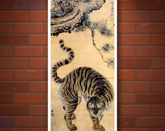 Asian Tiger Art Poster Print Wall Decor - Etsy