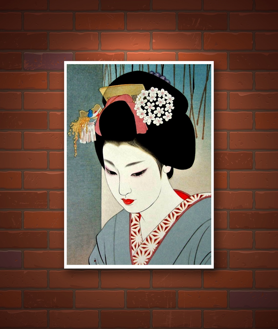 Japanese Art, Geishas, Beautiful Women, Bejin-ga, Geisha Portrait ...