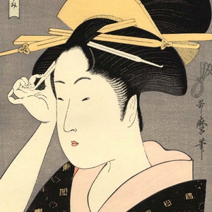 Japanese Prints, Geisha, Beauties, Courtesan Utamaro FINE ART PRINT ...