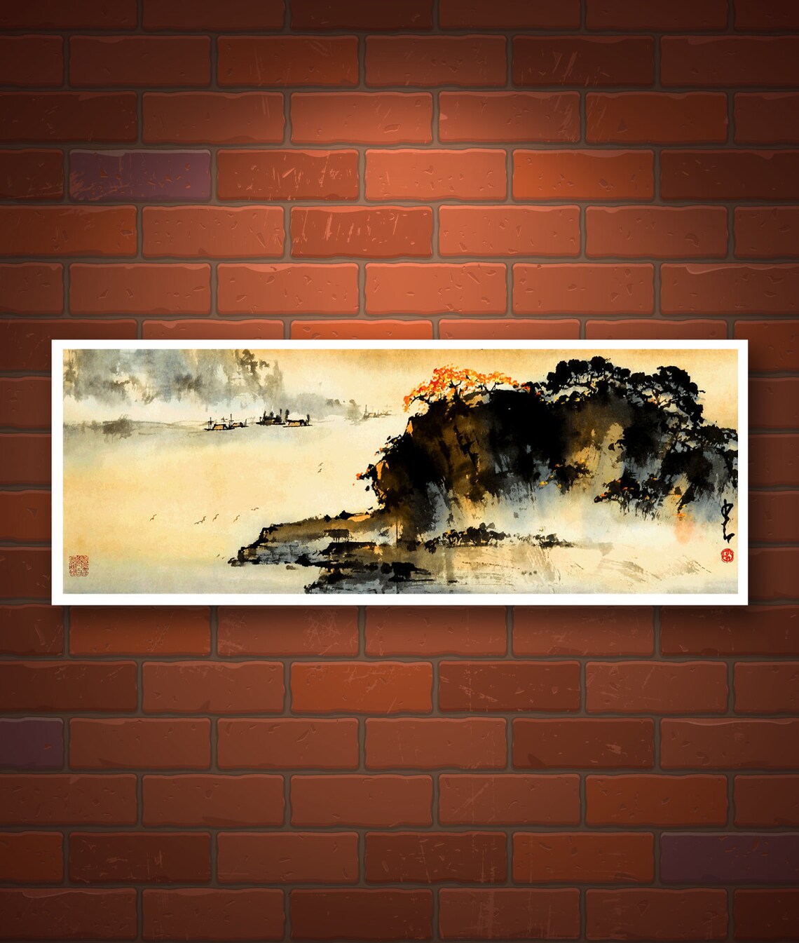 Chinese Art Chinese Autumn Landscape Nature Painting FINE - Etsy UK