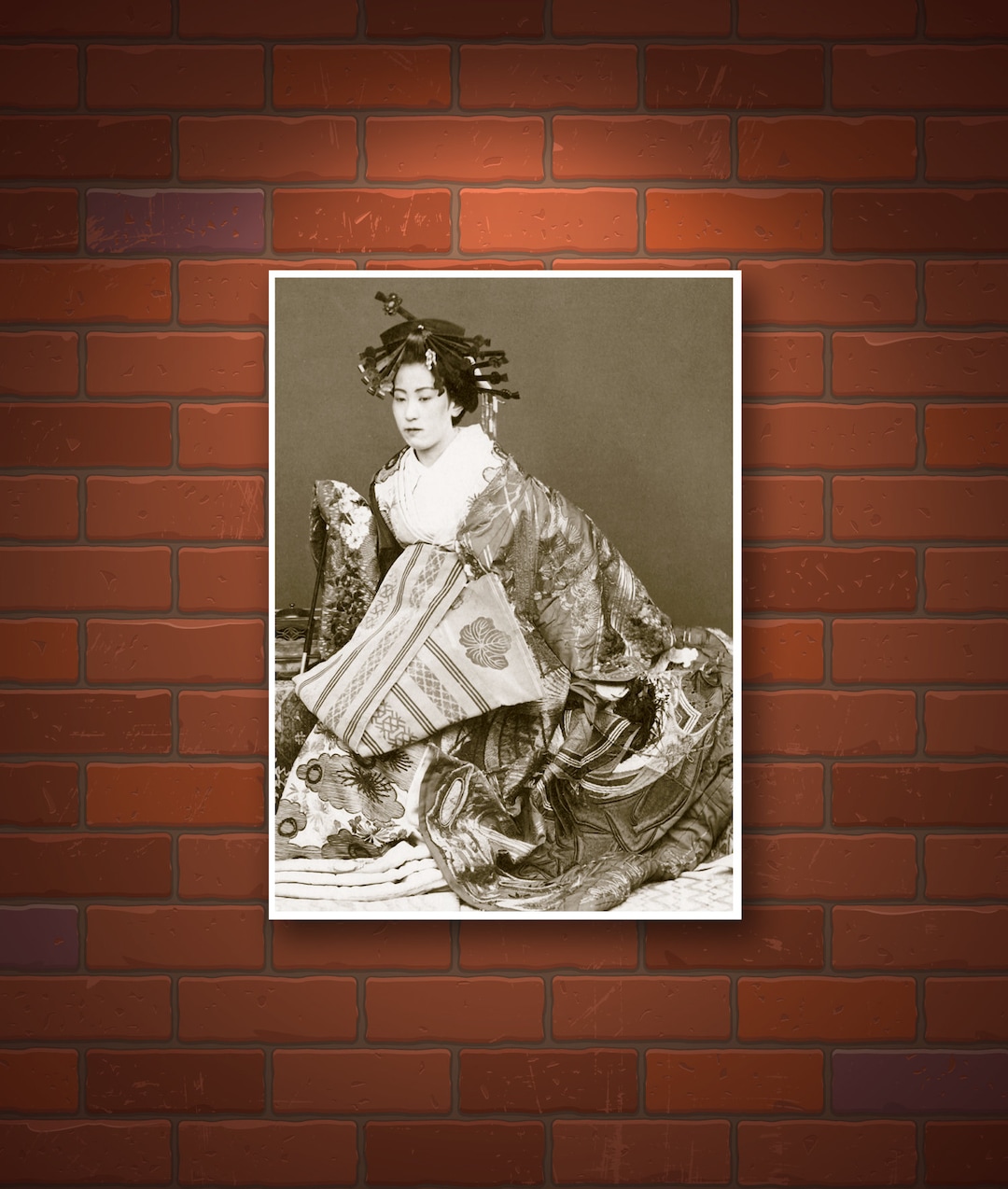 Geisha Poster, Japanese Vintage Photography, FINE ART PRINT, Japanese ...