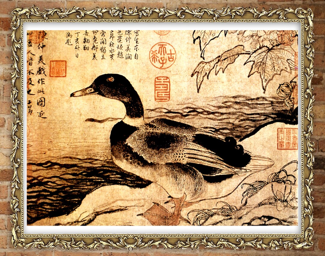 Chinese Art Birds and Plants Duck by Chen Lin FINE ART - Etsy UK