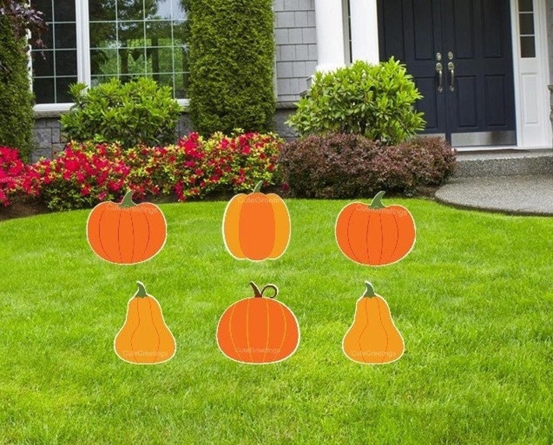 Personalized Pumpkin Yard Signs: Fall Harvest Decor With Stakes - Etsy