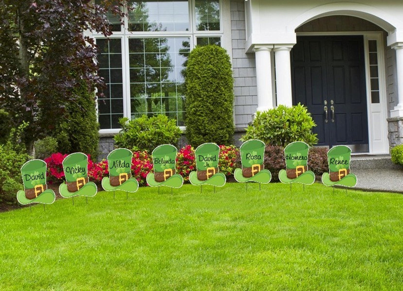 Personalized St. Patrick's Day Lawn Decor: Leprechaun Hat Yard Cutouts ...