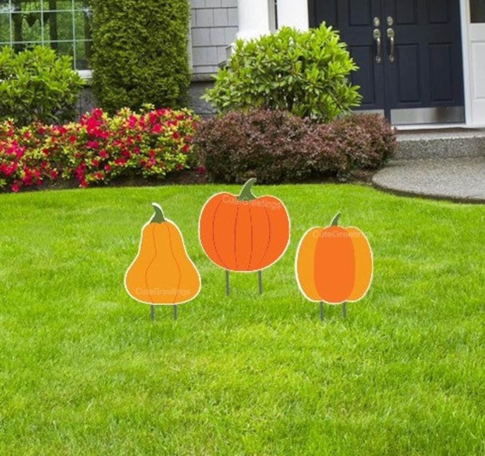 Personalized Pumpkin Yard Signs: Fall Harvest Decor With Stakes - Etsy